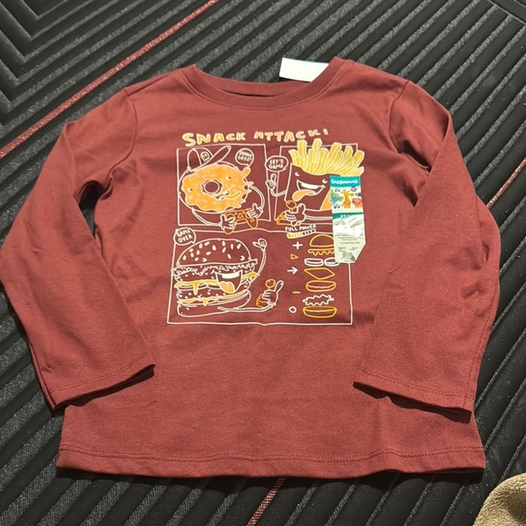 Garanimals | Shirts & Tops | Snack Attack Kids Shirt Red | Poshmark